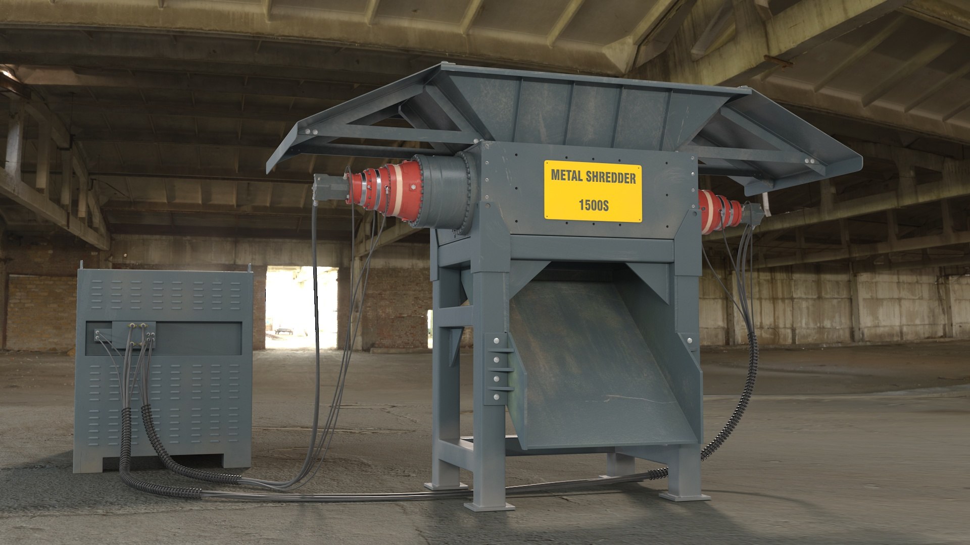 Industrial Metal Shredder 3D Model - TurboSquid 2269787