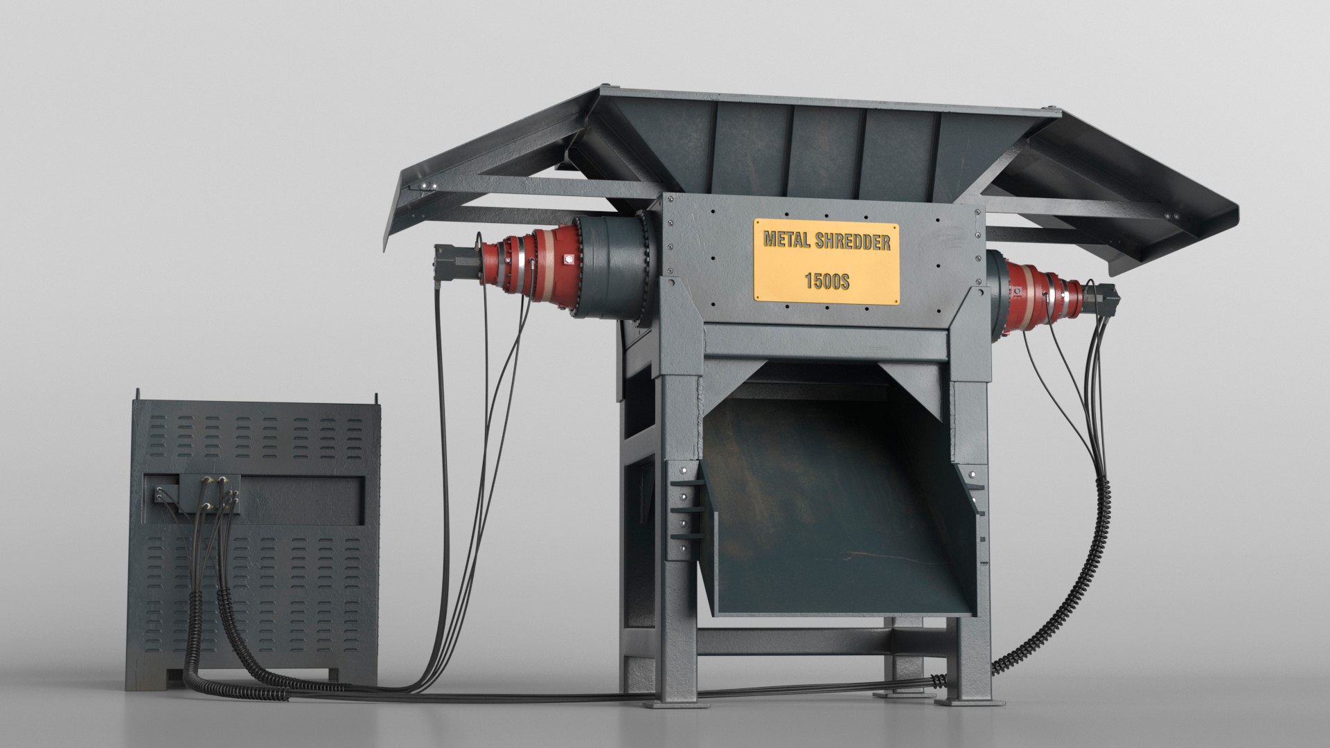 Industrial Metal Shredder 3D Model - TurboSquid 2269787