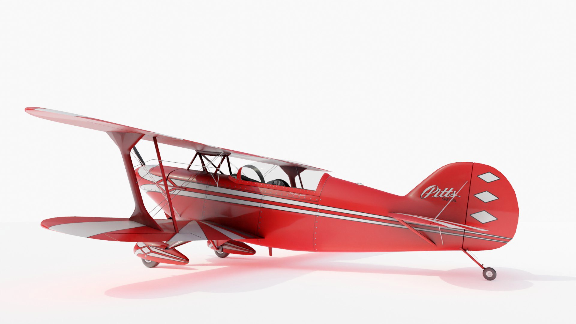 Pitts Special Biplane Planes 3d Model