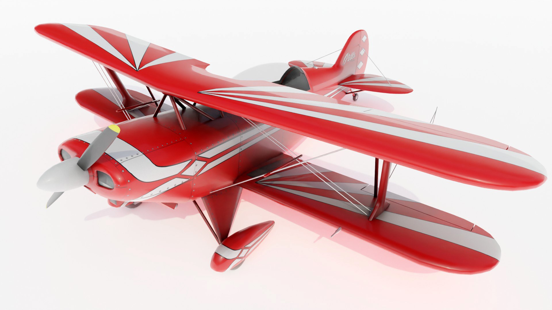 Pitts Special Biplane Planes 3d Model