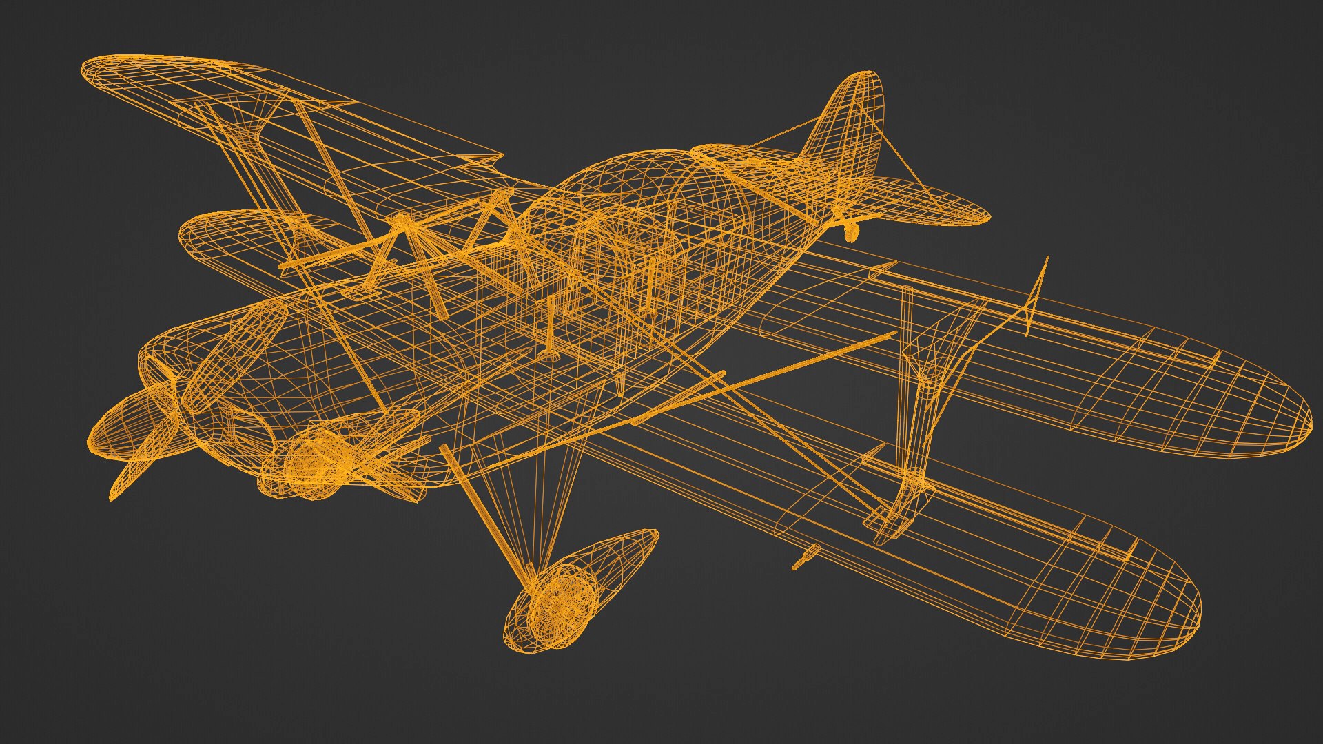 Pitts Special Biplane Planes 3d Model