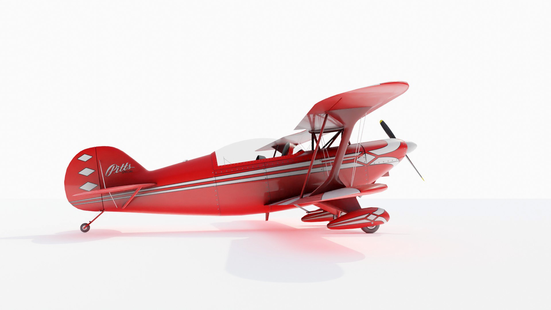 Pitts Special Biplane Planes 3d Model