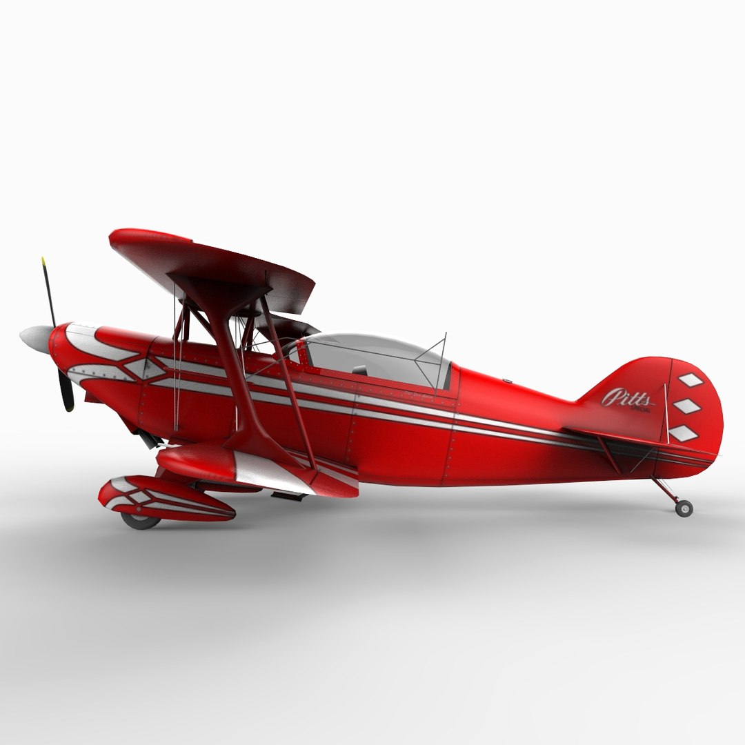 Pitts Special Biplane Planes 3d Model