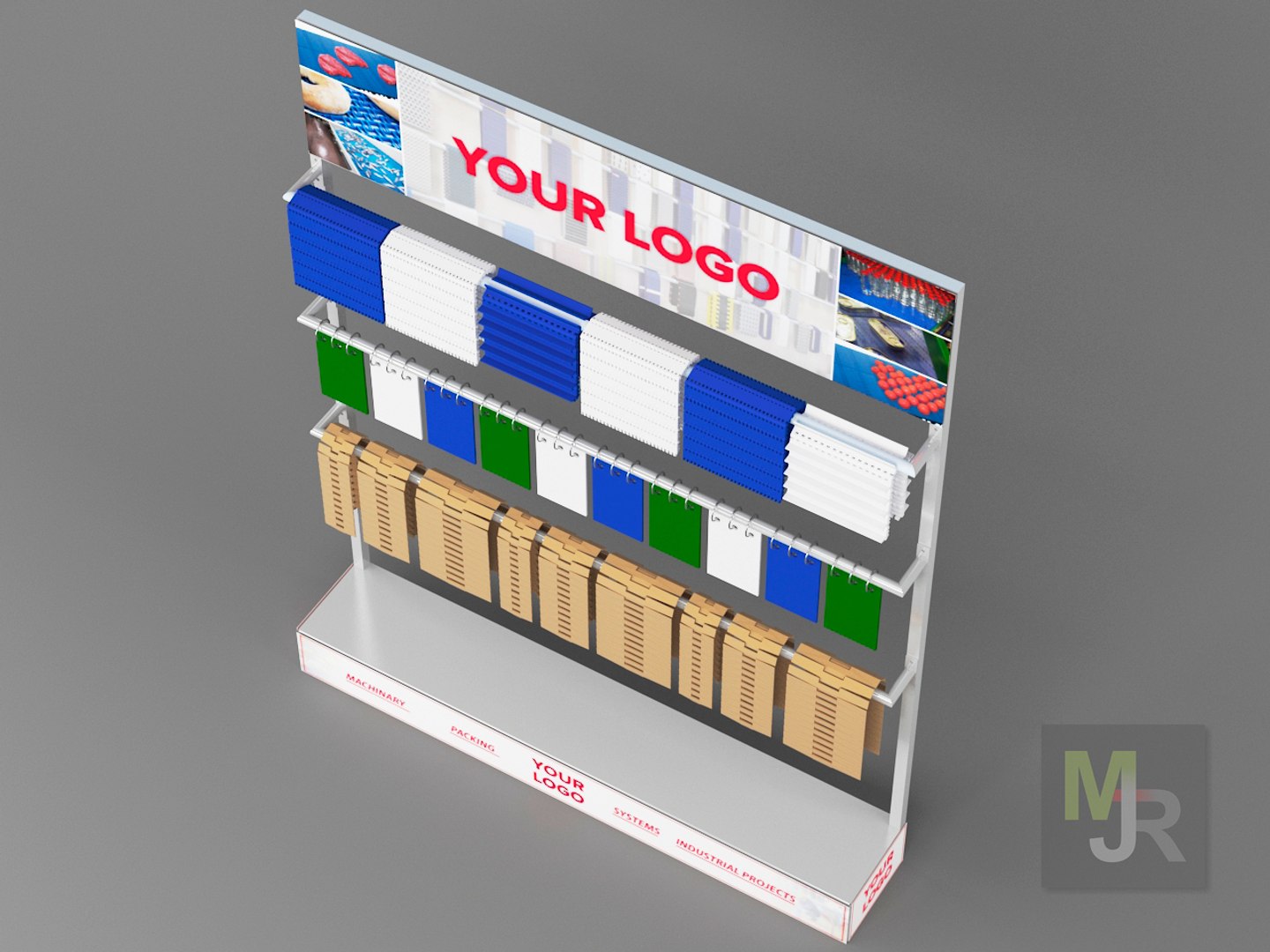 3D Display Stand Conveyor Belt Model - TurboSquid 1243618