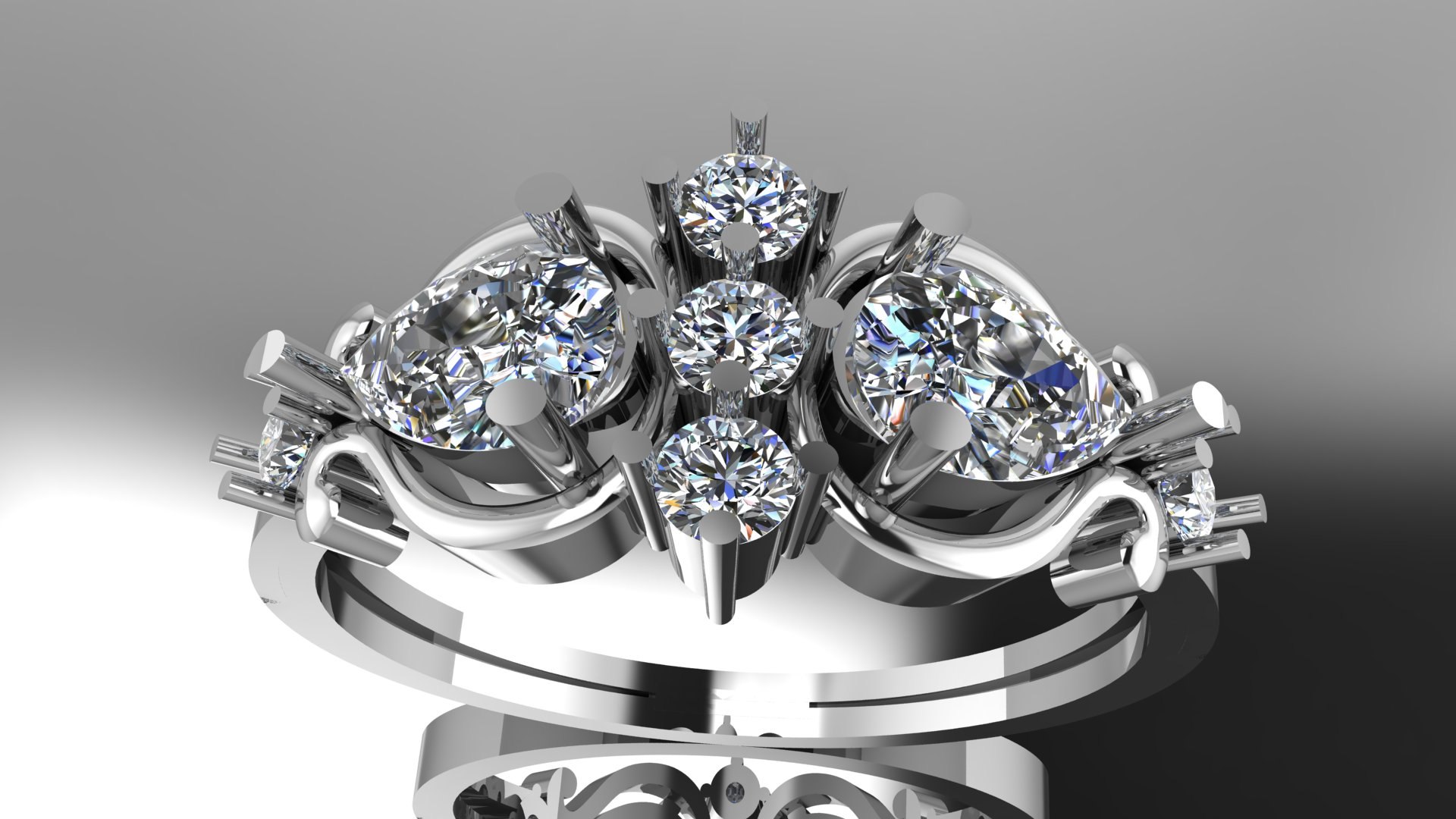 3D Model Beautiful Ladies Ring 3D Model - TurboSquid 2403738