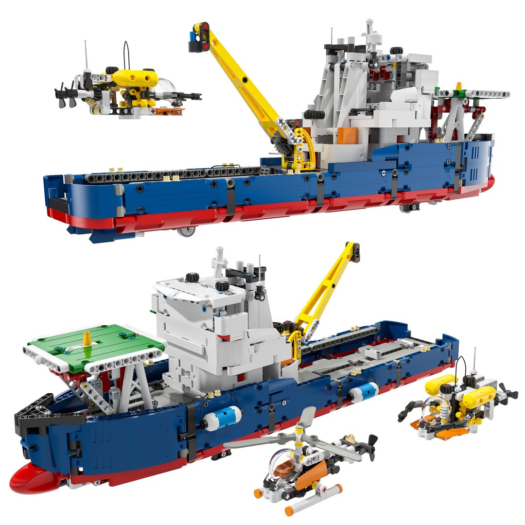 modelo 3d Lego marine exploration toy set - TurboSquid 1990449