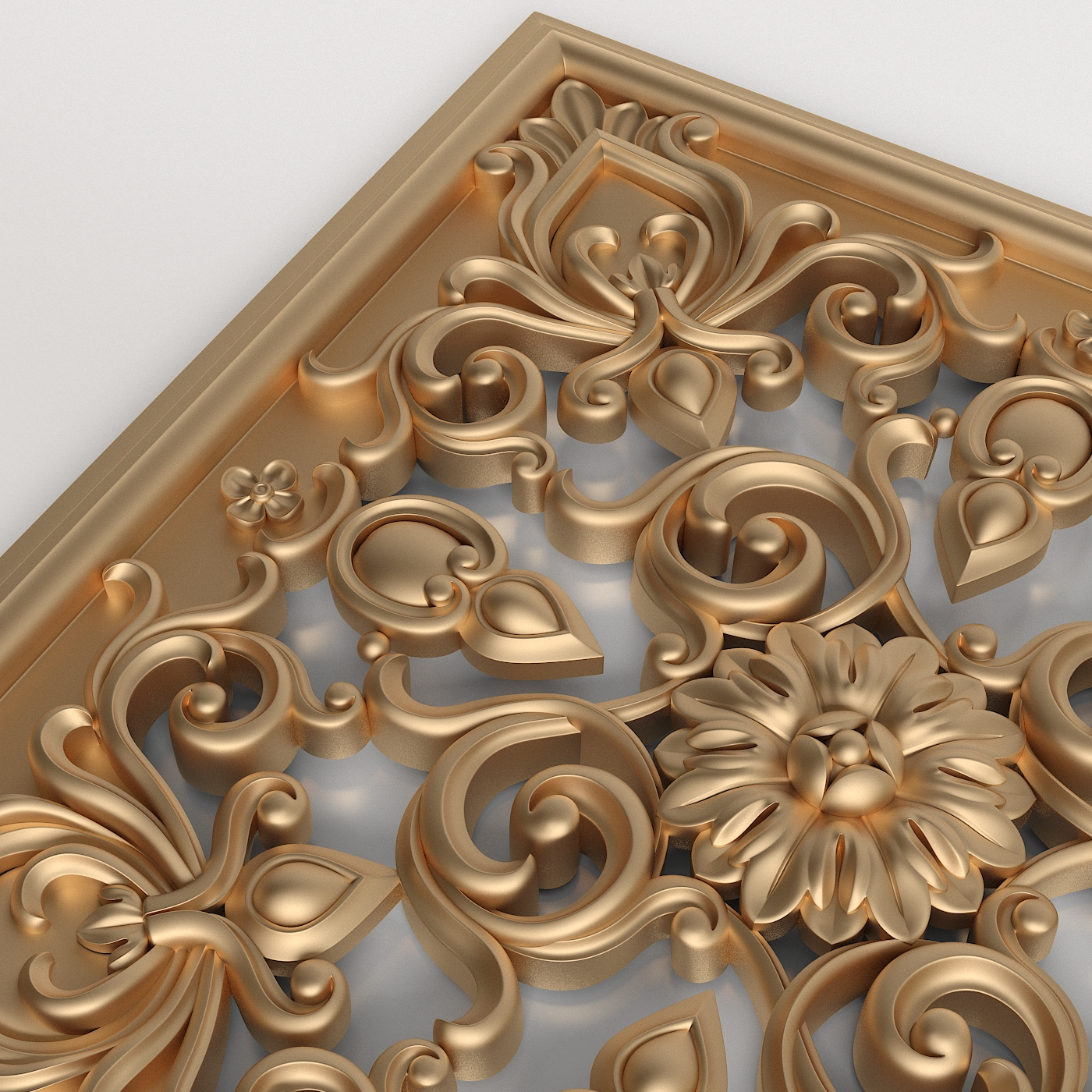 3D carved panel cnc - TurboSquid 1576117