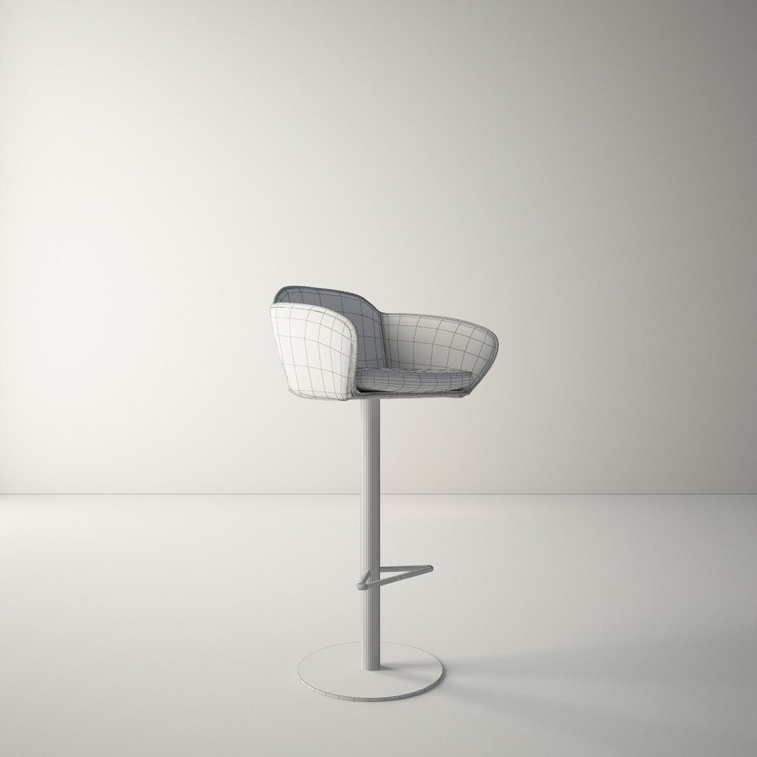 3D Custom Designed Bar Stool - TurboSquid 1200347