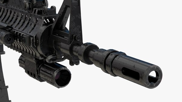 4K Texture Realistic Machine Gun 3D 모델 - TurboSquid 2056216
