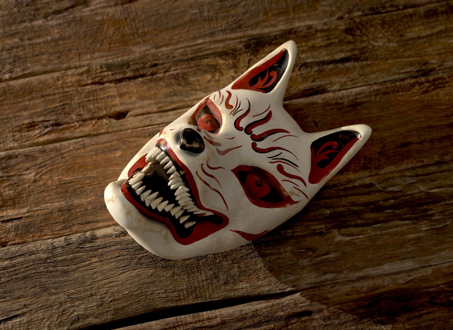 Japan Fox Mask 3D - TurboSquid 1668410