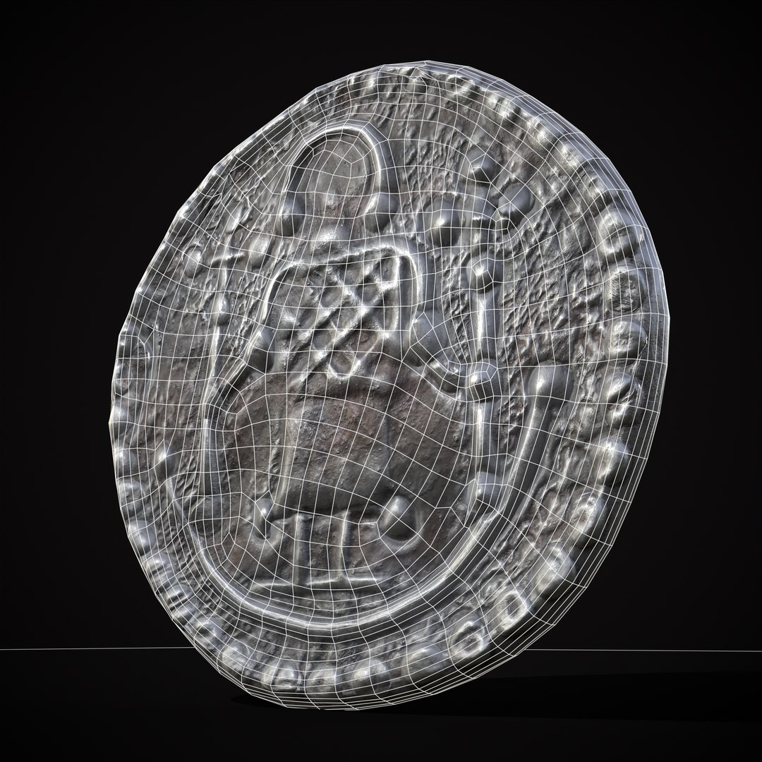 Medieval Engraved Man Coin 3D Model - TurboSquid 2078300