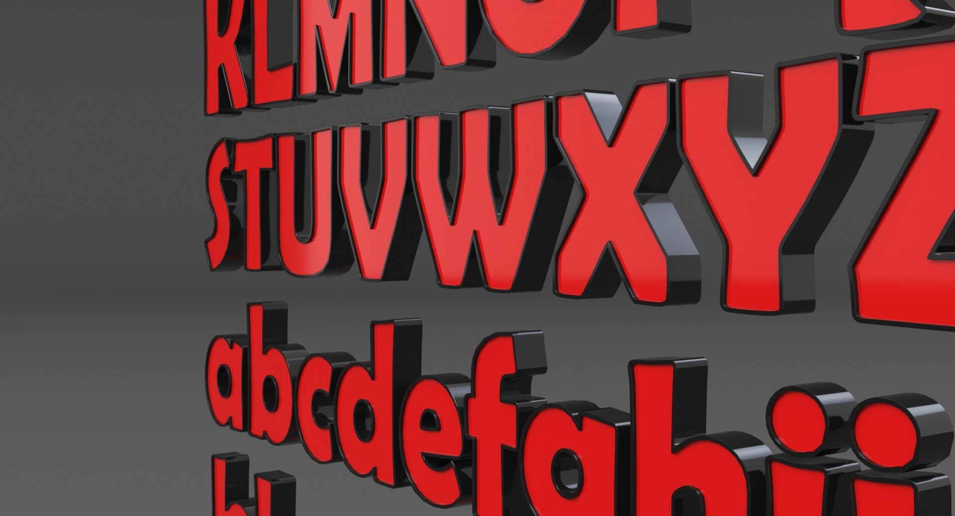 3D letter font alphabet - TurboSquid 1284787