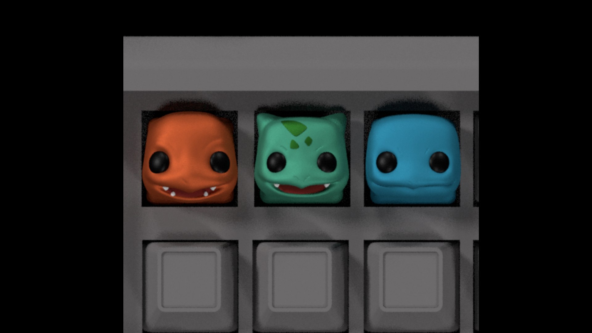 3D Model Pokemon Keycap - Charmander - Bulbasaur - Squirtle ...