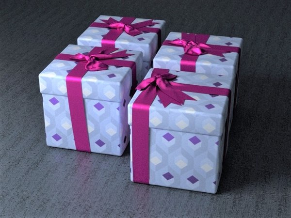 Gift box 3D model - TurboSquid 1487251