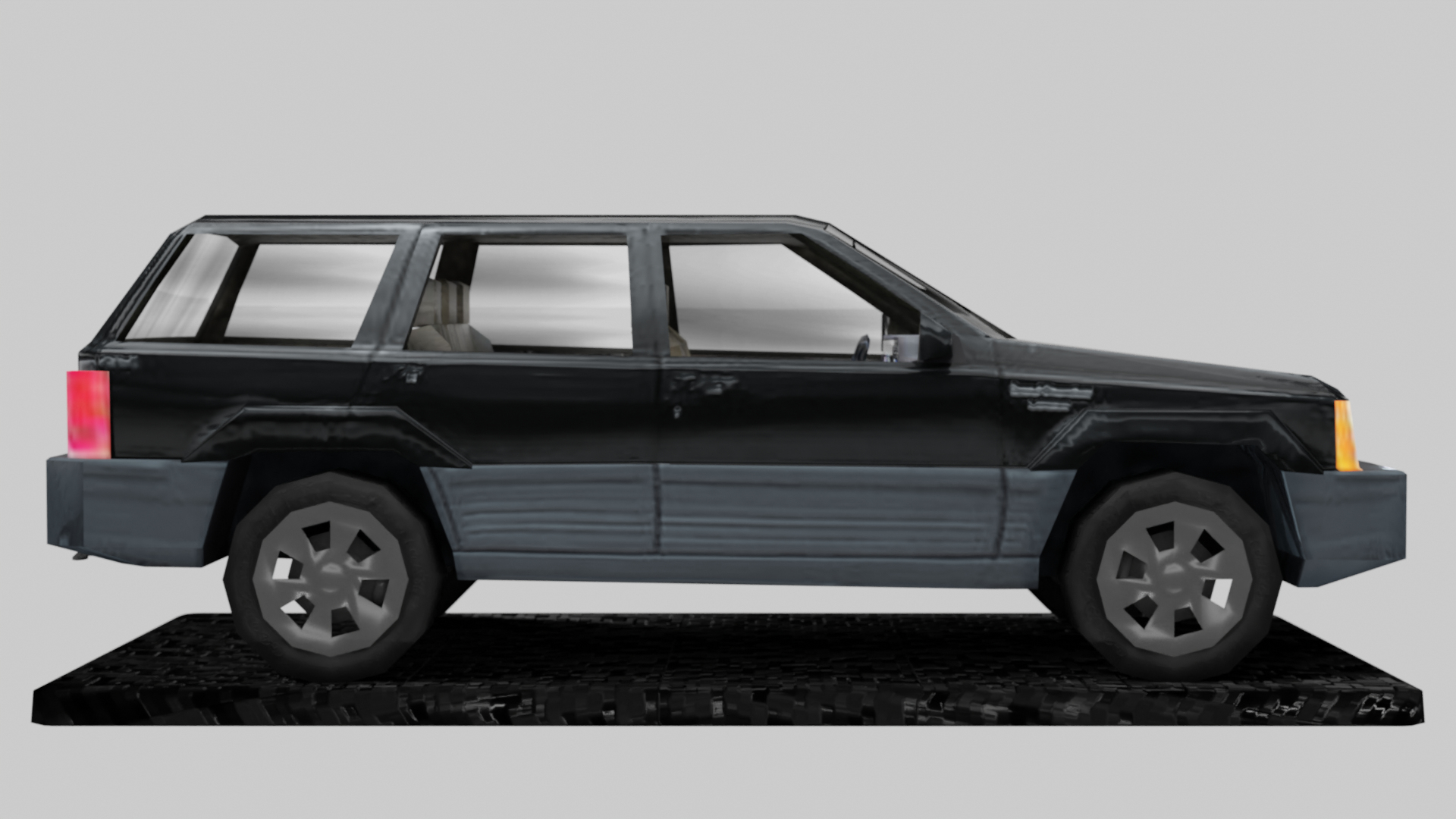 3D model low poly jeep cherokee1998 - TurboSquid 2107402