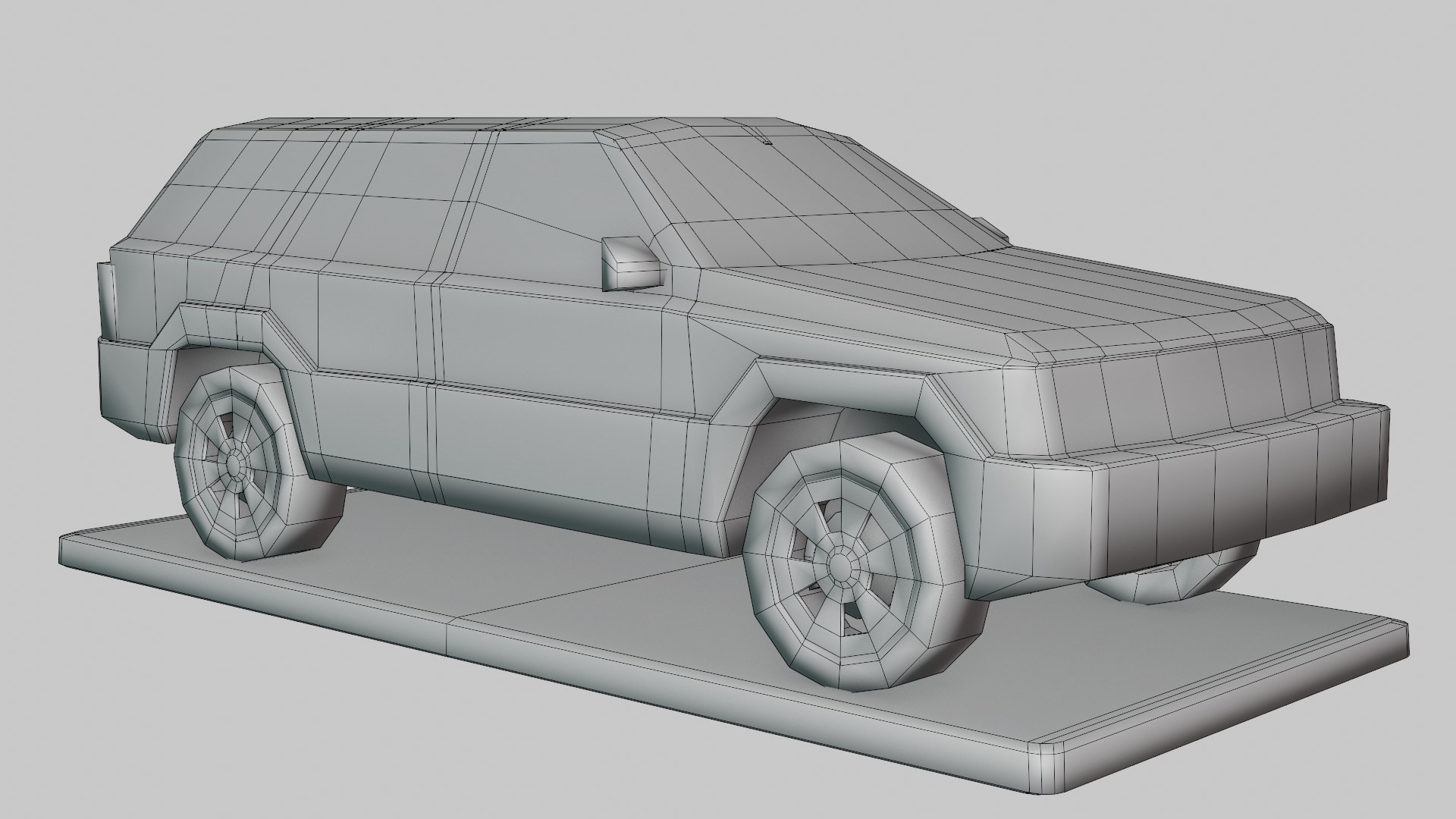 3D model low poly jeep cherokee1998 - TurboSquid 2107402