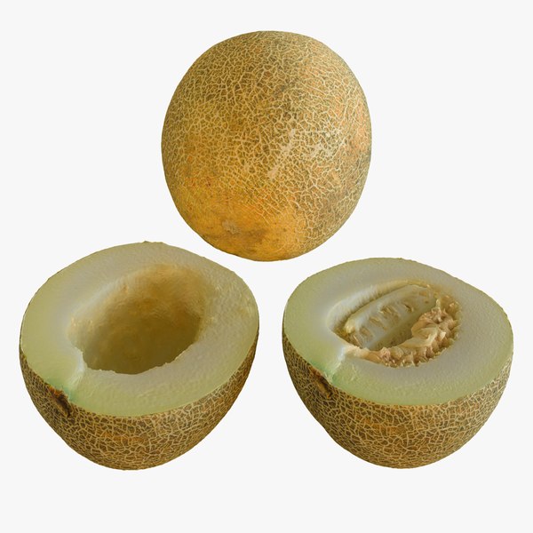 Melon Black Prince and two halves 3D model - TurboSquid 1990322