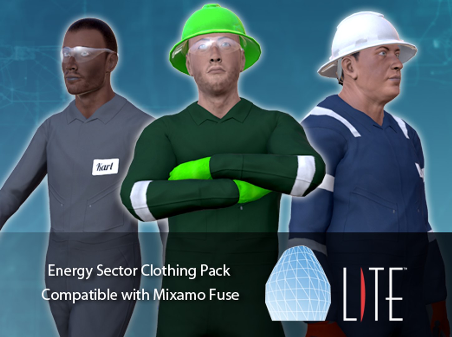 Package Energy Clothing 3d Model