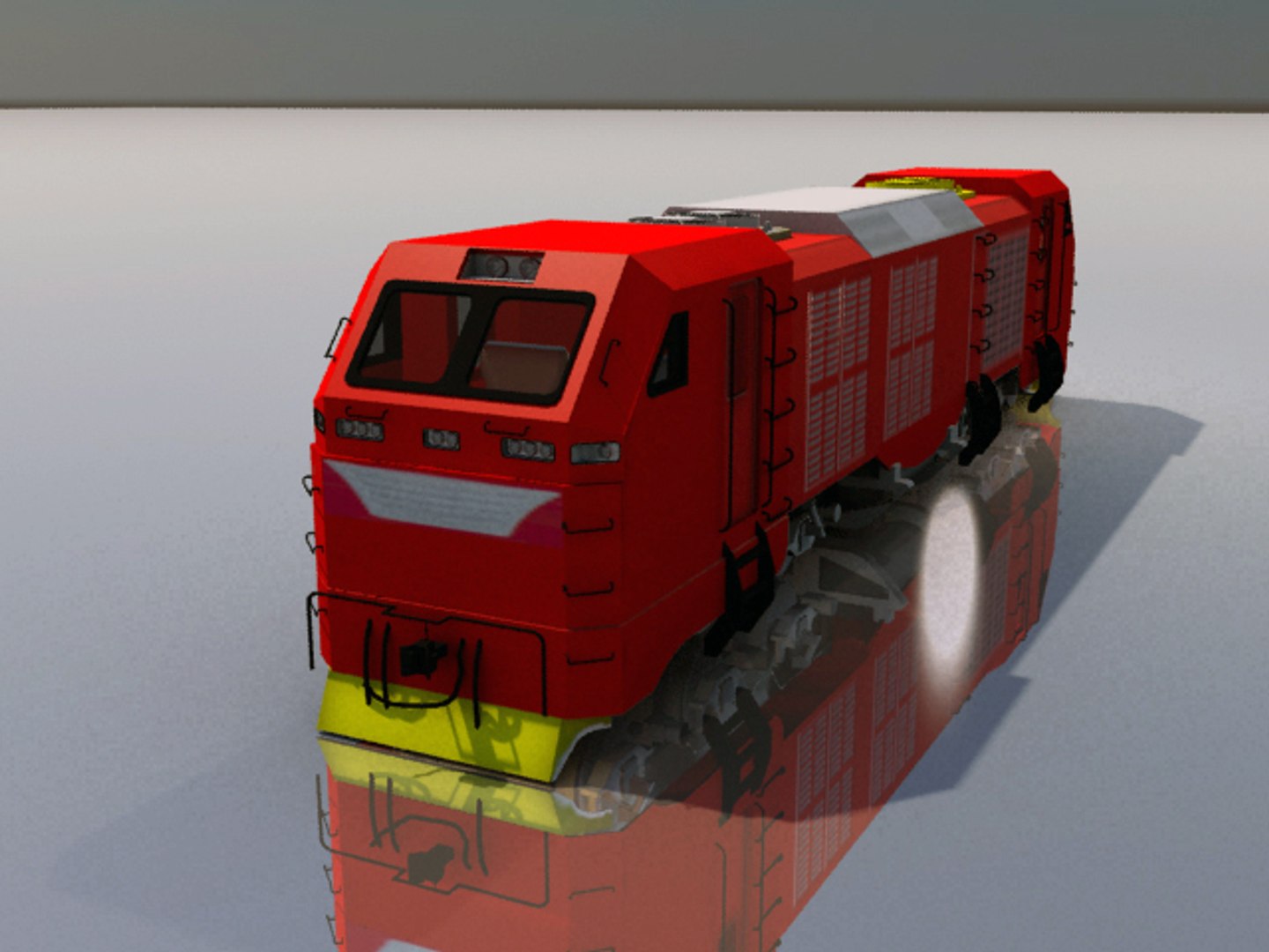 Indonesia Locomotive 3d Model