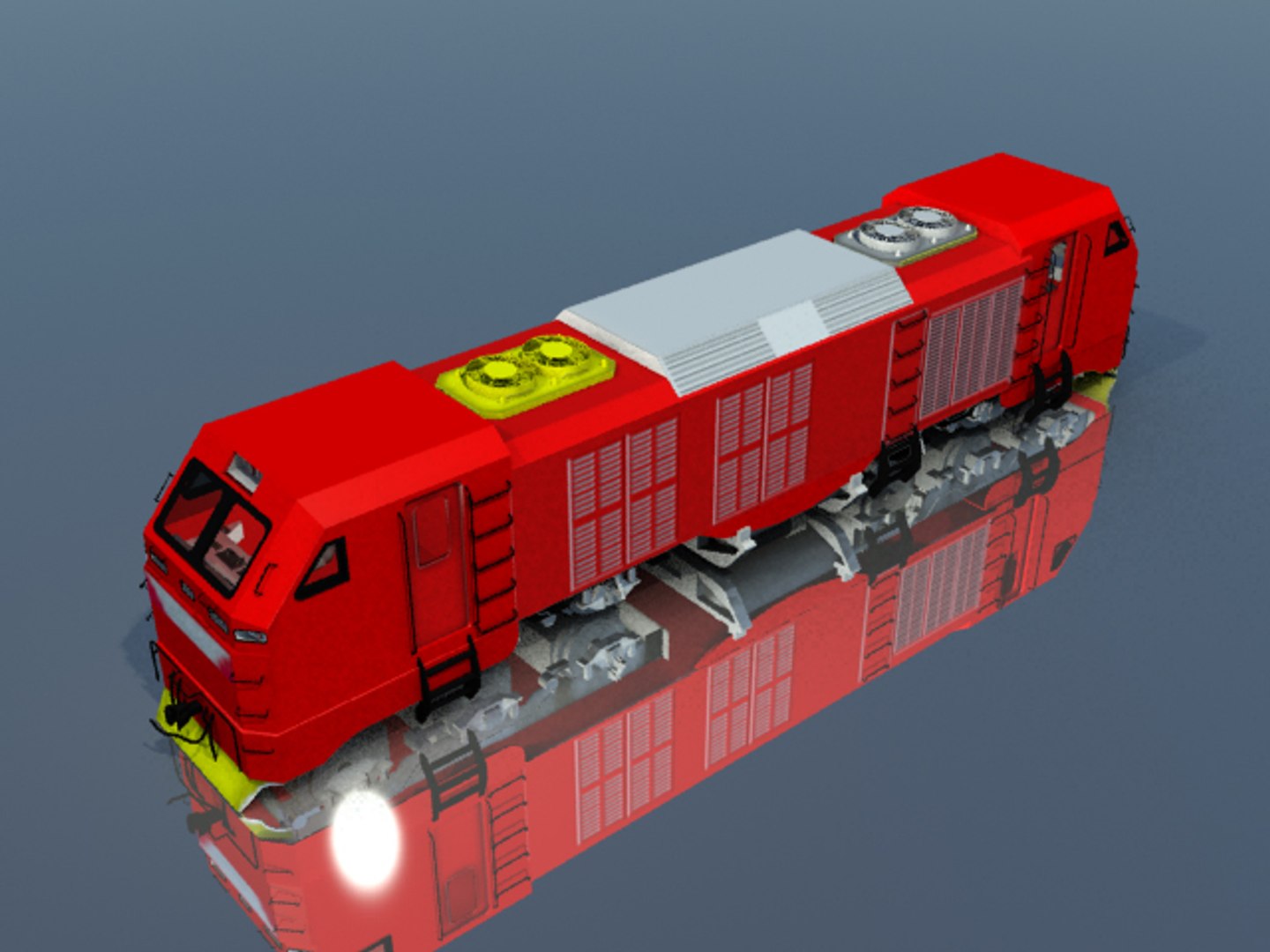 Indonesia Locomotive 3d Model