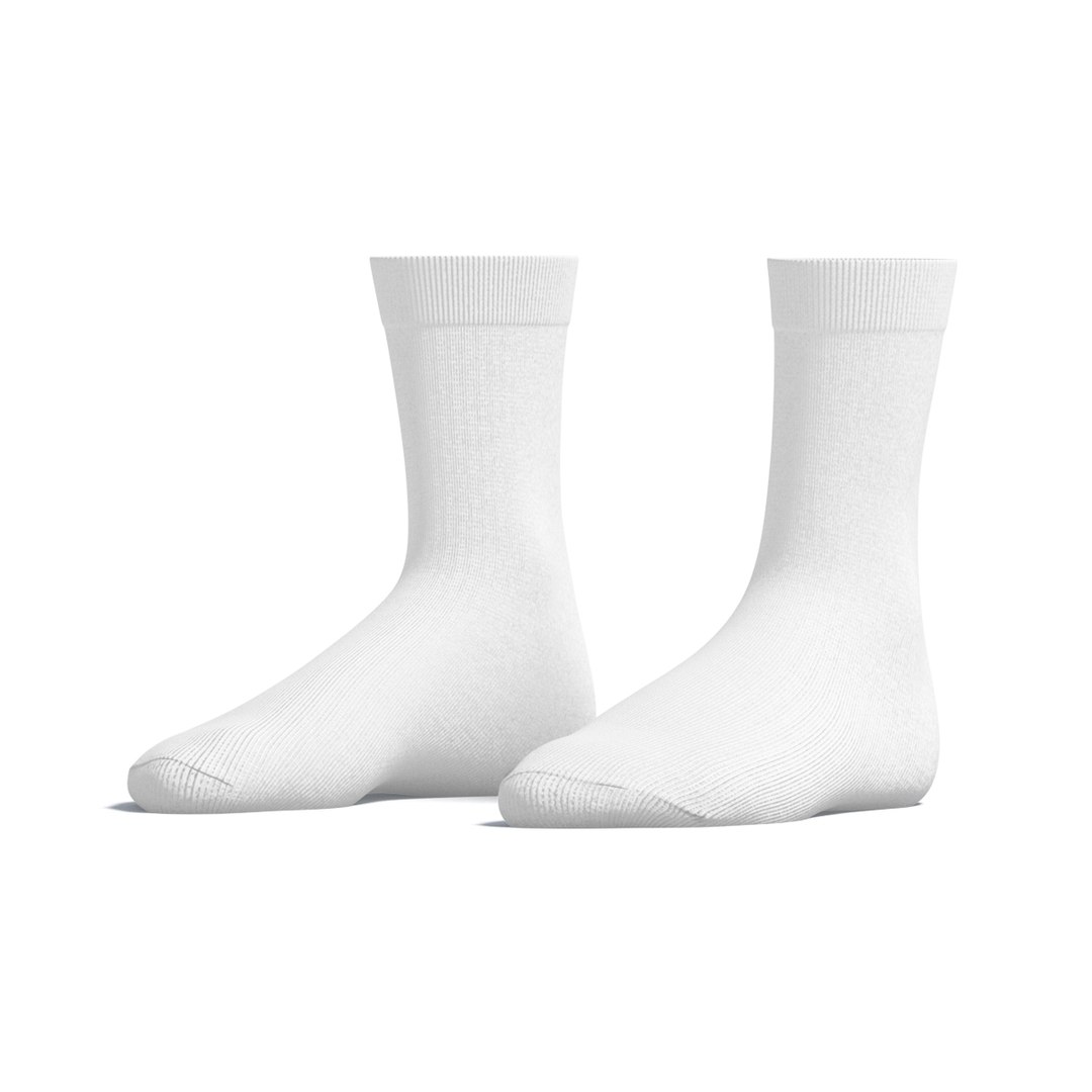 White Long Socks - Fabric Sox Pair Model - TurboSquid 1967713