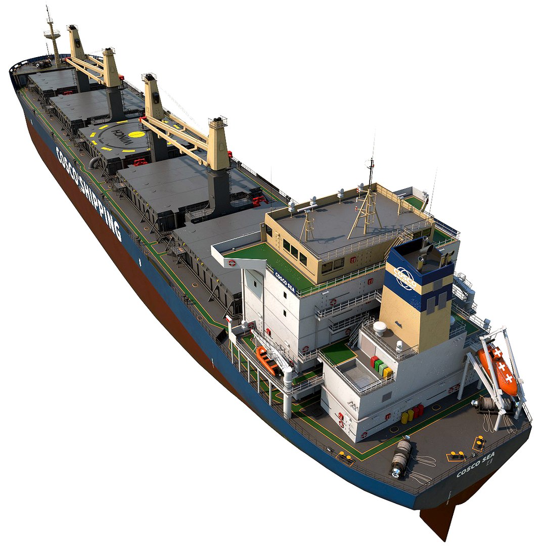 Bulk Carrier 3D Model - TurboSquid 1621350