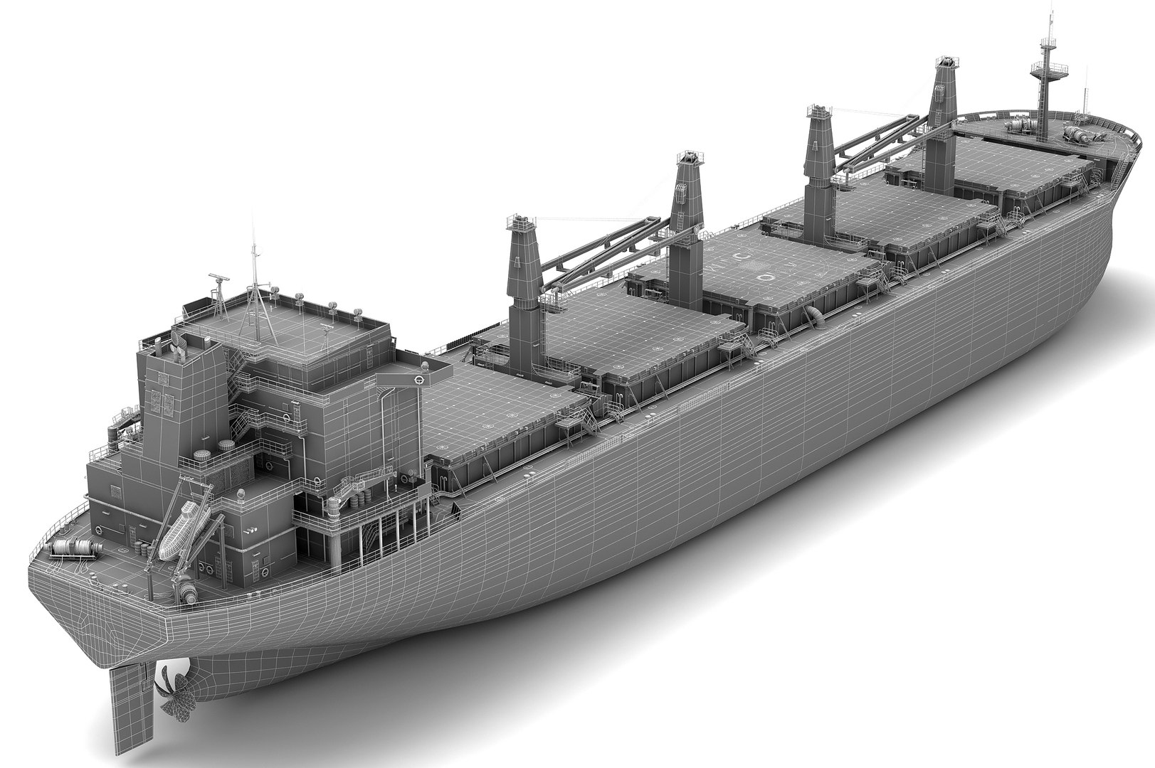 Bulk Carrier 3D Model - TurboSquid 1621350