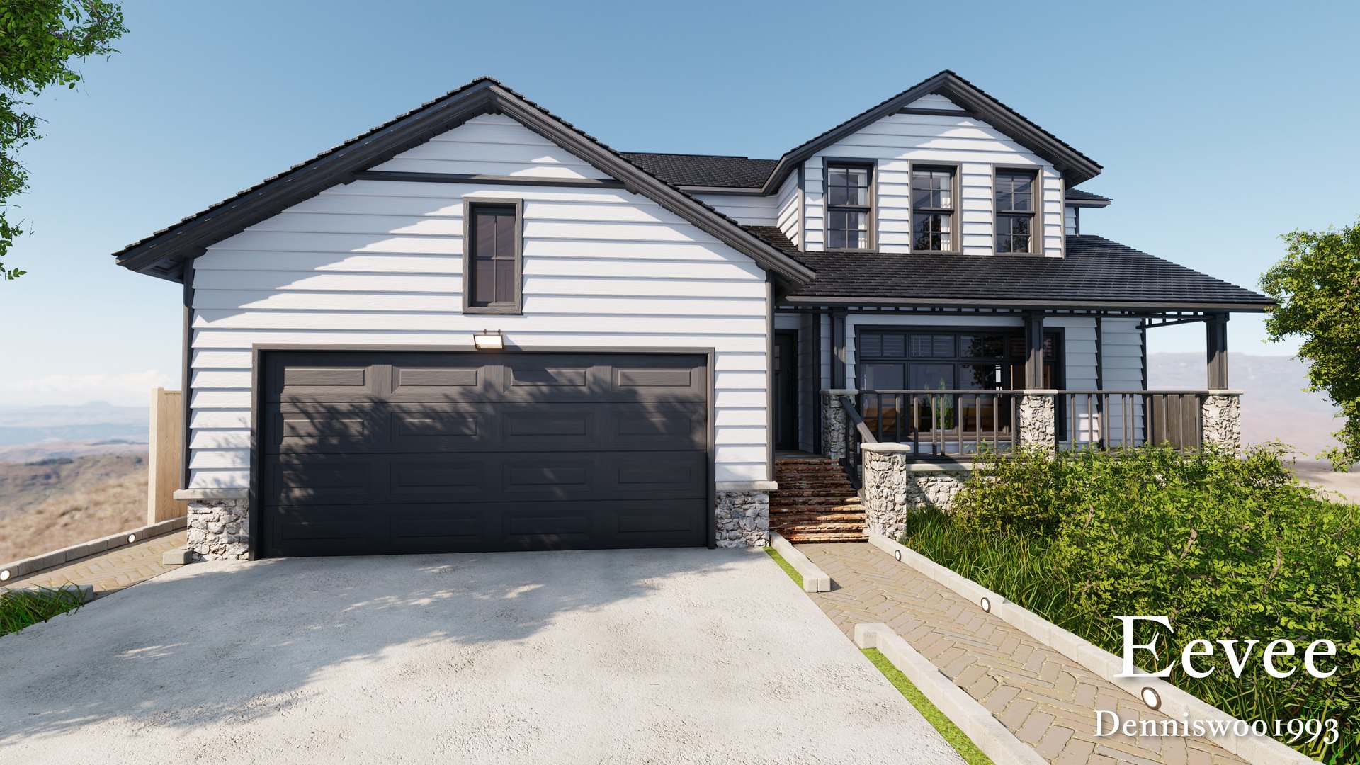 Modular Classic Style American House 10 3D Model - TurboSquid 2124272