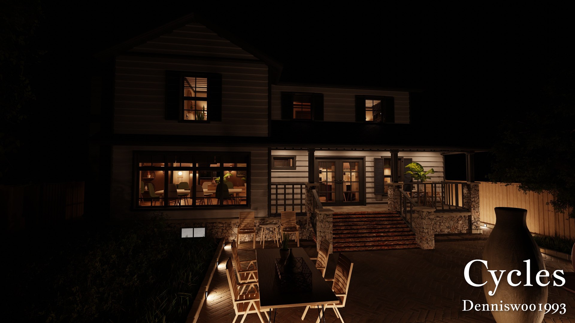 Modular Classic Style American House 10 3D Model - TurboSquid 2124272