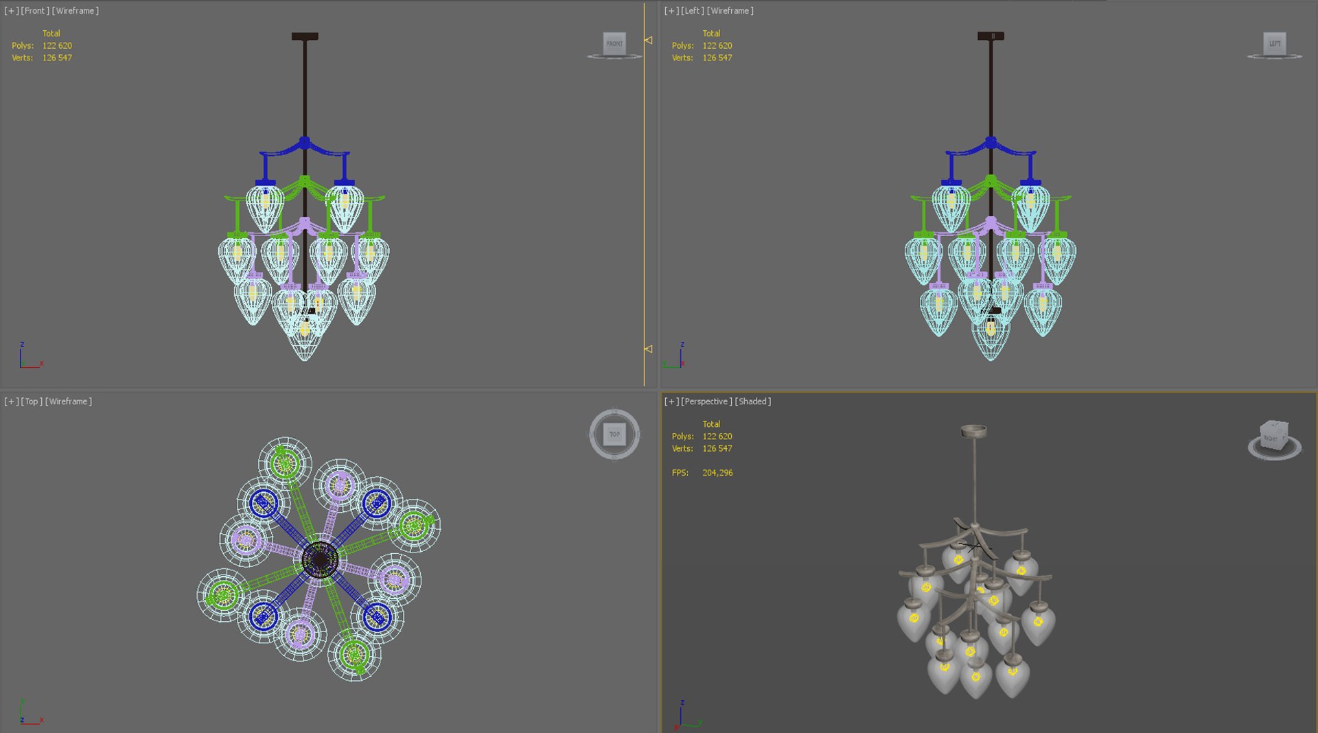 3d Model Chamber Chandelier