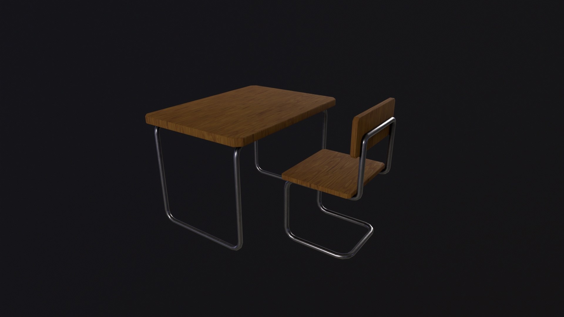 School Desk 3D model - TurboSquid 2160072