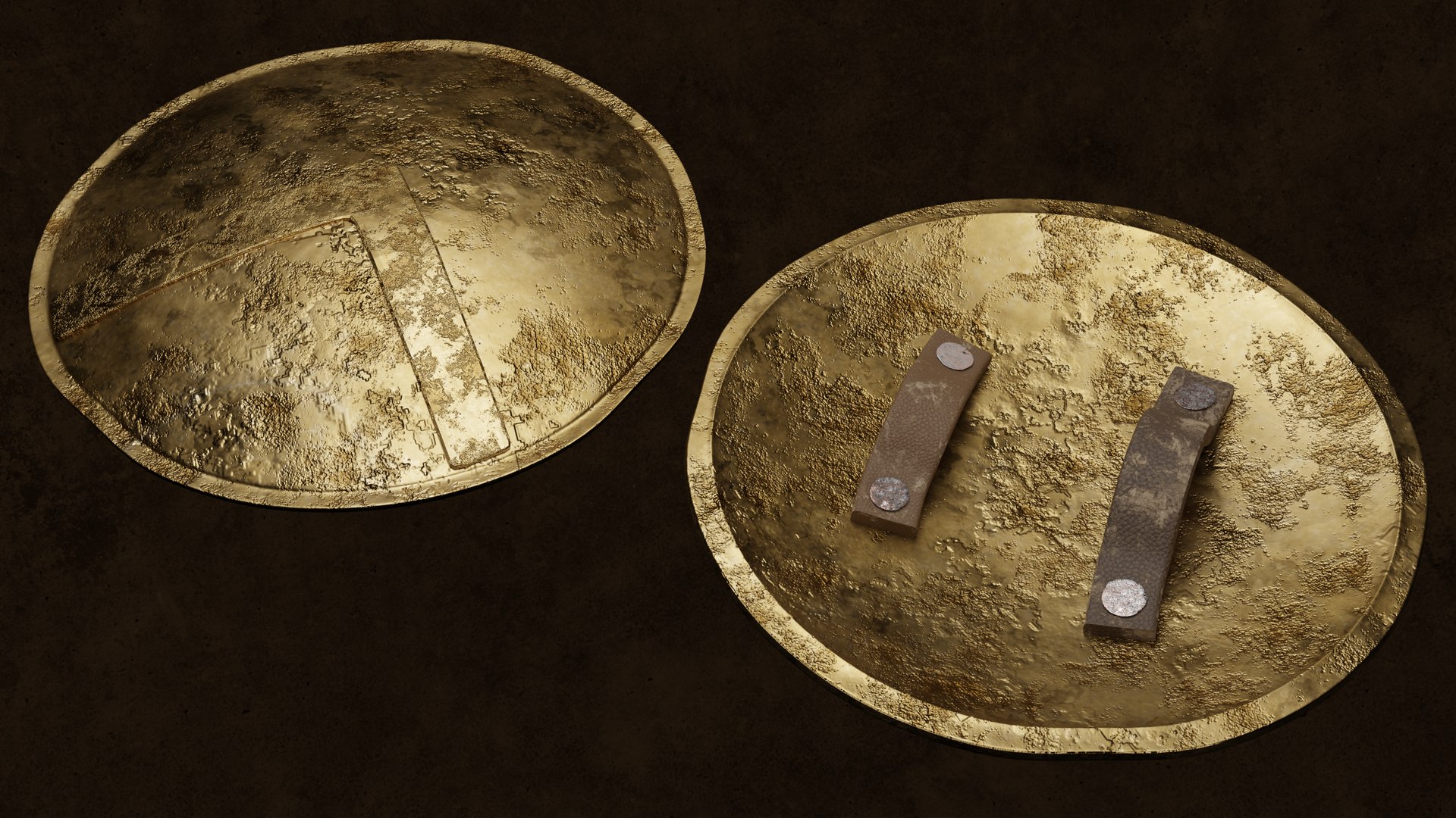 Spartan Shield low poly 3D model - TurboSquid 1753051