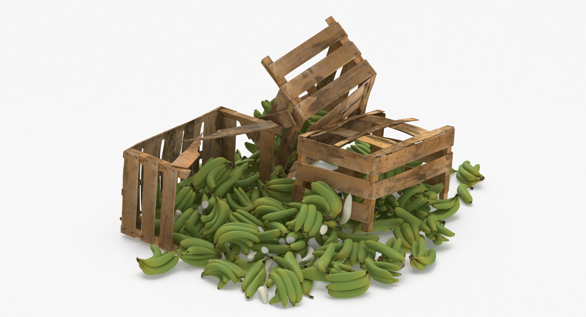 3D Banana Spill Small And Large Model - TurboSquid 2038166