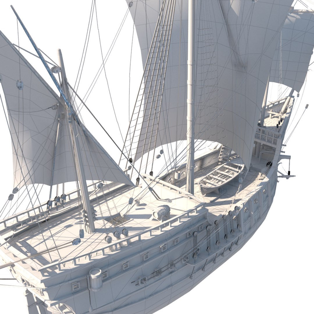 3D Hansa Caravel Model - TurboSquid 1214938
