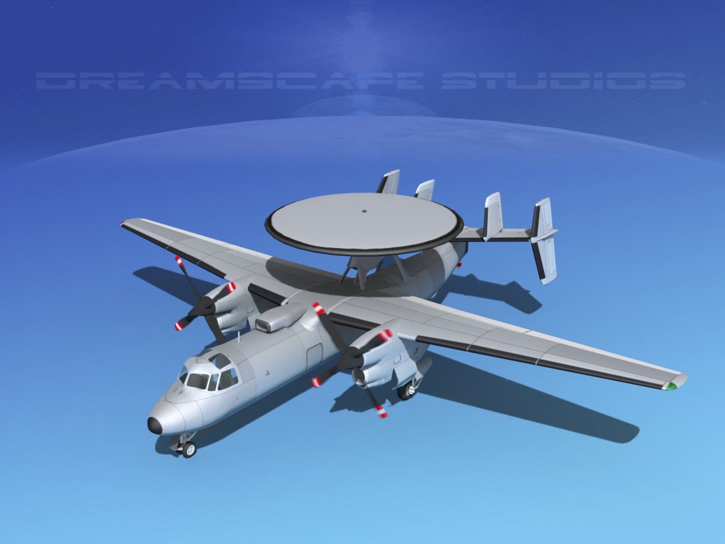 3d Grumman E-2c Hawkeye Model