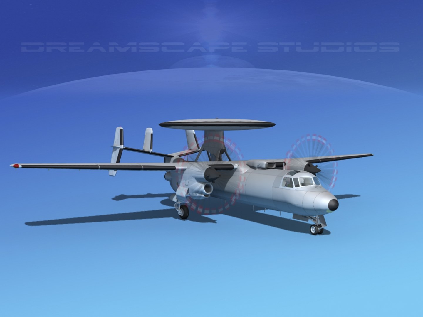 3d Grumman E-2c Hawkeye Model
