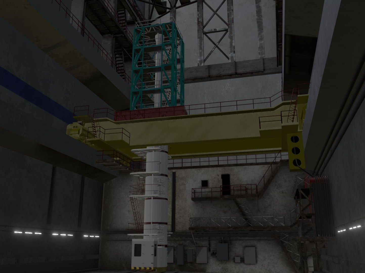 Rbmk-1000 nuclear reactor central model - TurboSquid 1610949