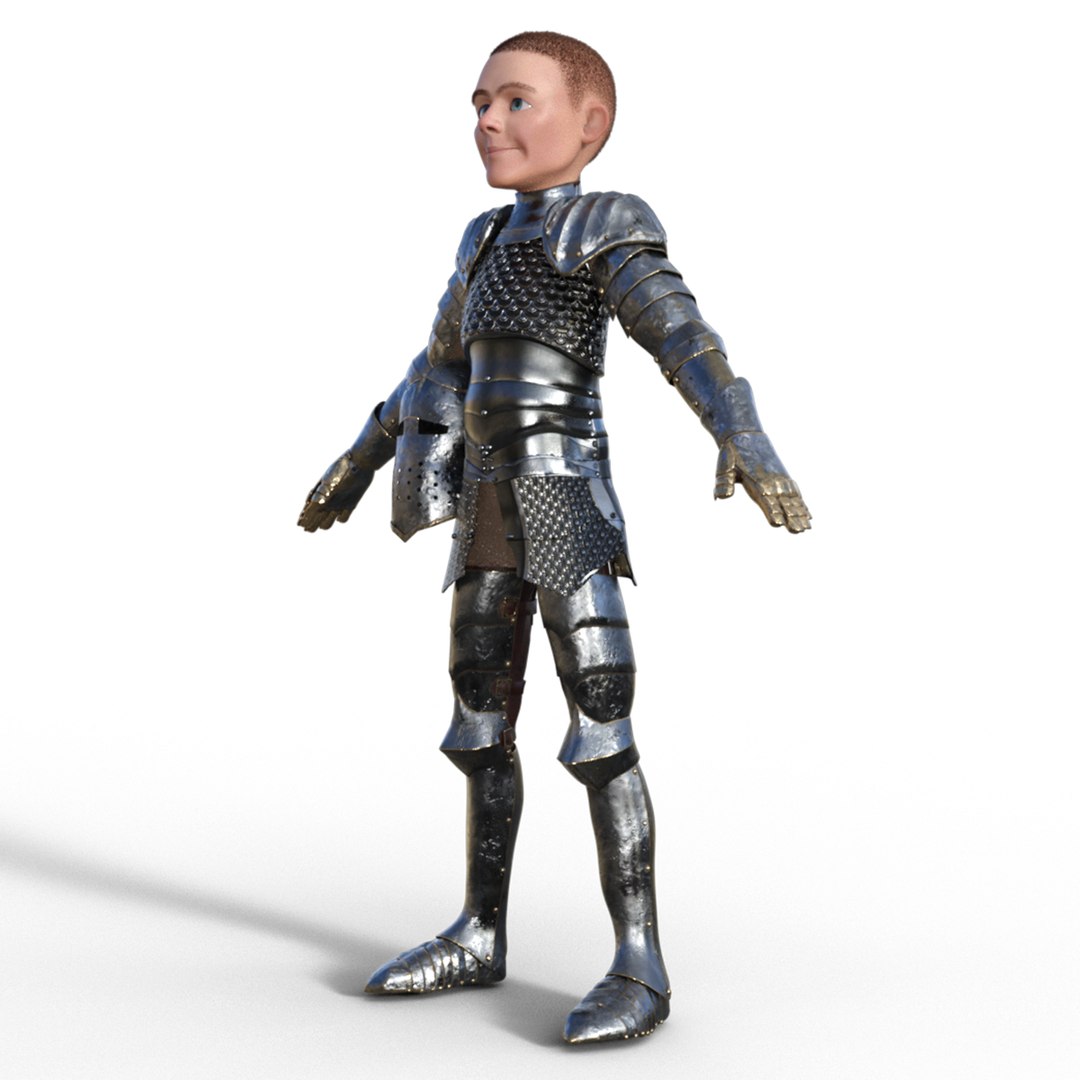 3D Cartoon Warrior Man 3D - TurboSquid 1914407