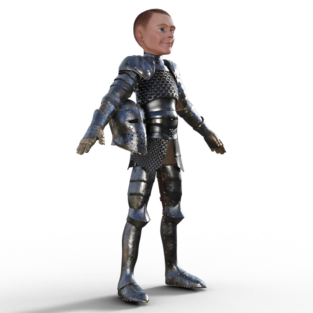 3D Cartoon Warrior Man 3D - TurboSquid 1914407