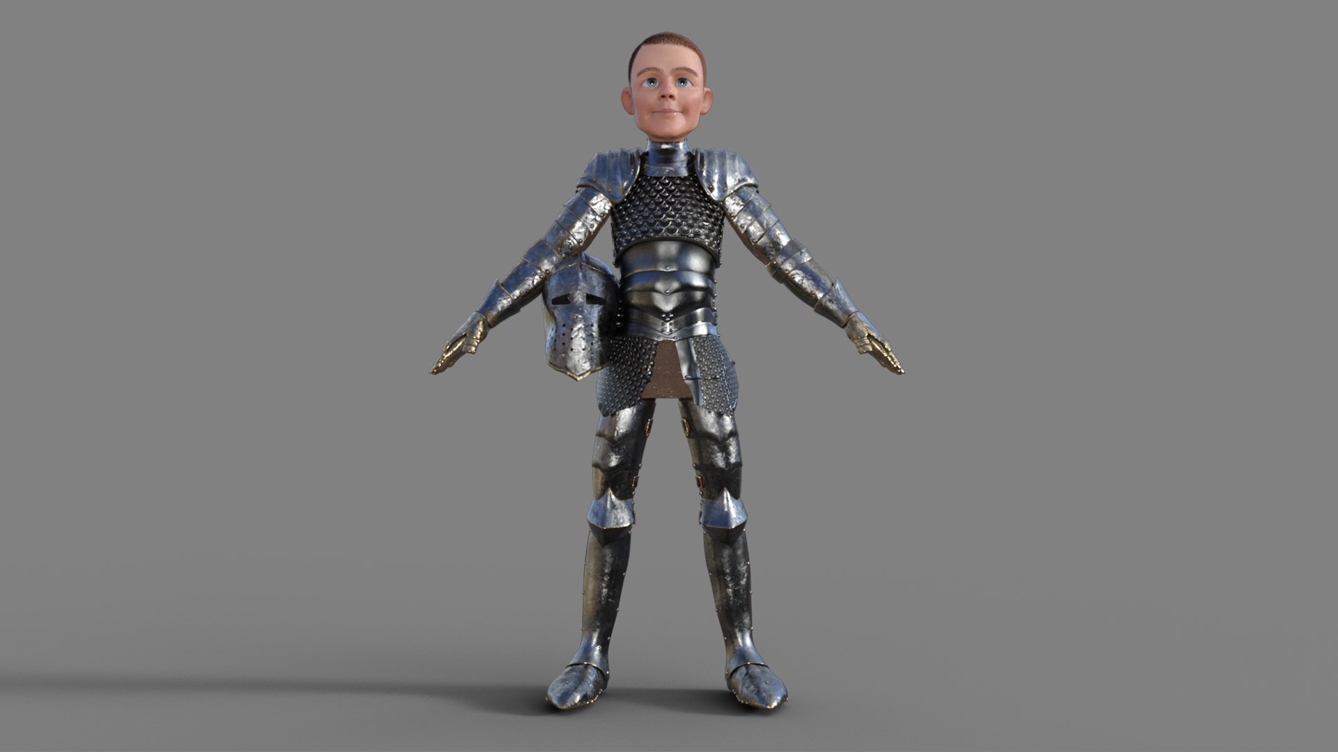 3D Cartoon Warrior Man 3D - TurboSquid 1914407