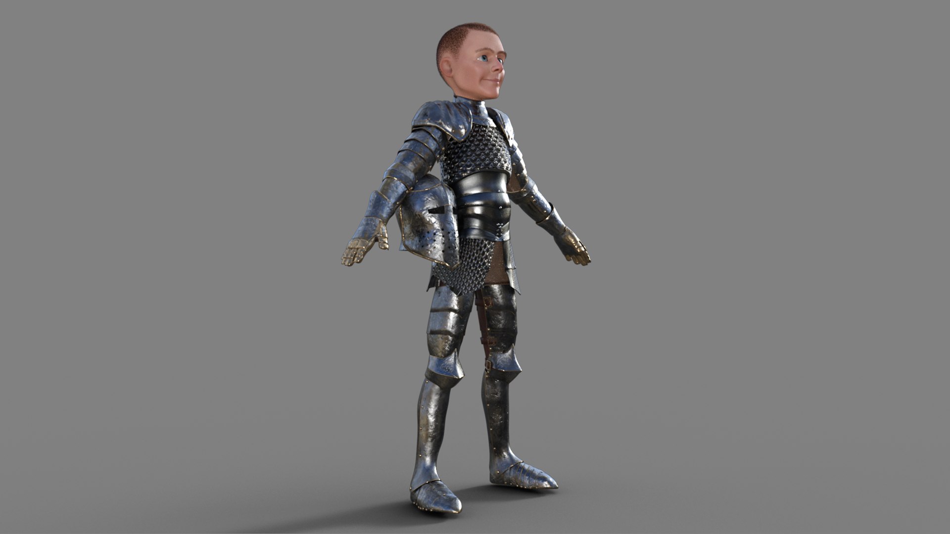 3D Cartoon Warrior Man 3D - TurboSquid 1914407