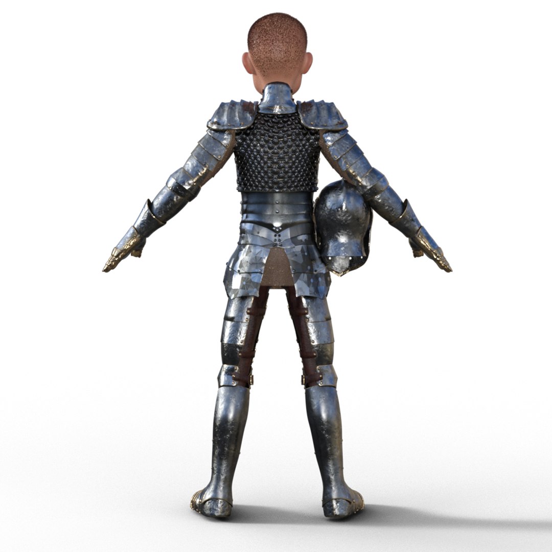 3D Cartoon Warrior Man 3D - TurboSquid 1914407