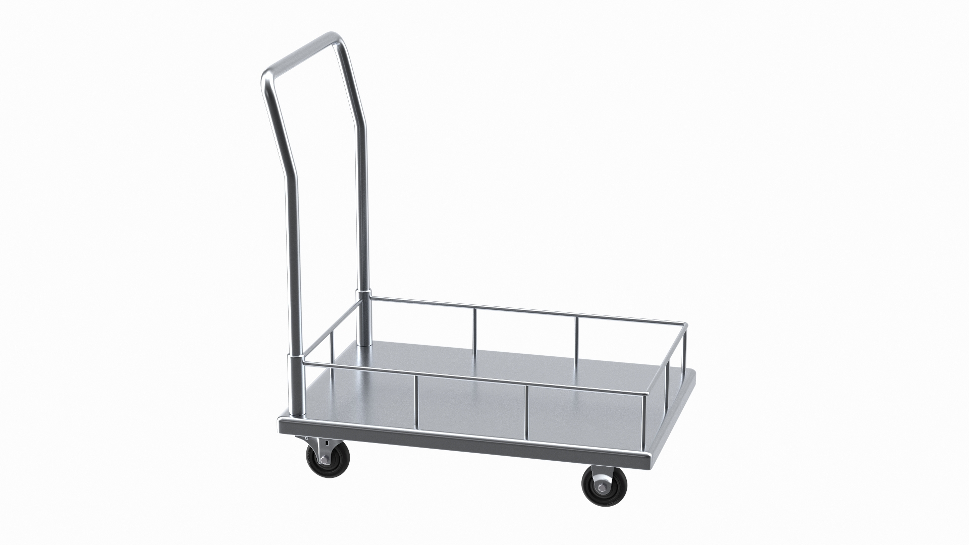 Trolley Low Platform With Railing 3D Model - TurboSquid 1888645