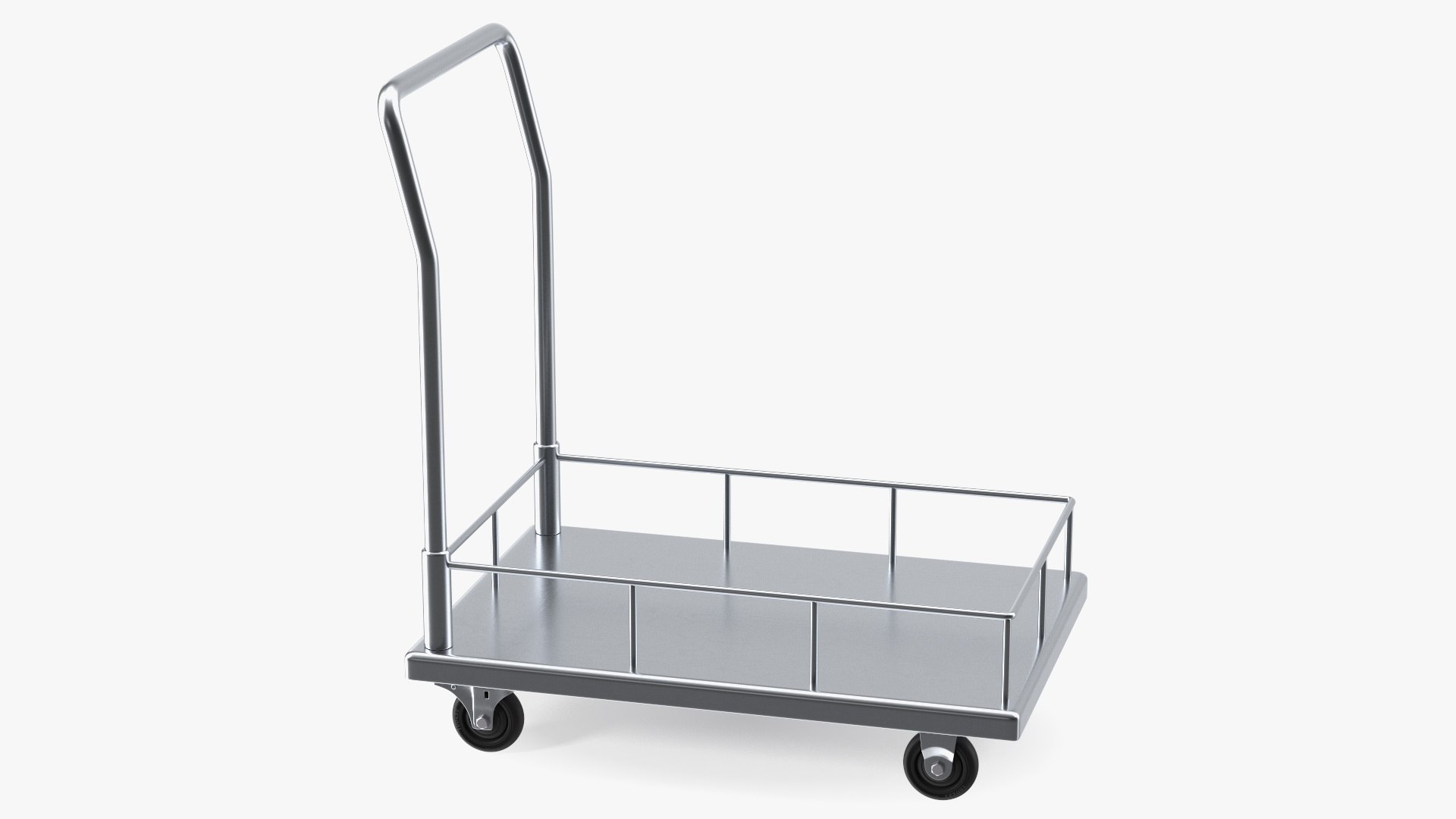 Trolley Low Platform with Railing 3D model - TurboSquid 1888645