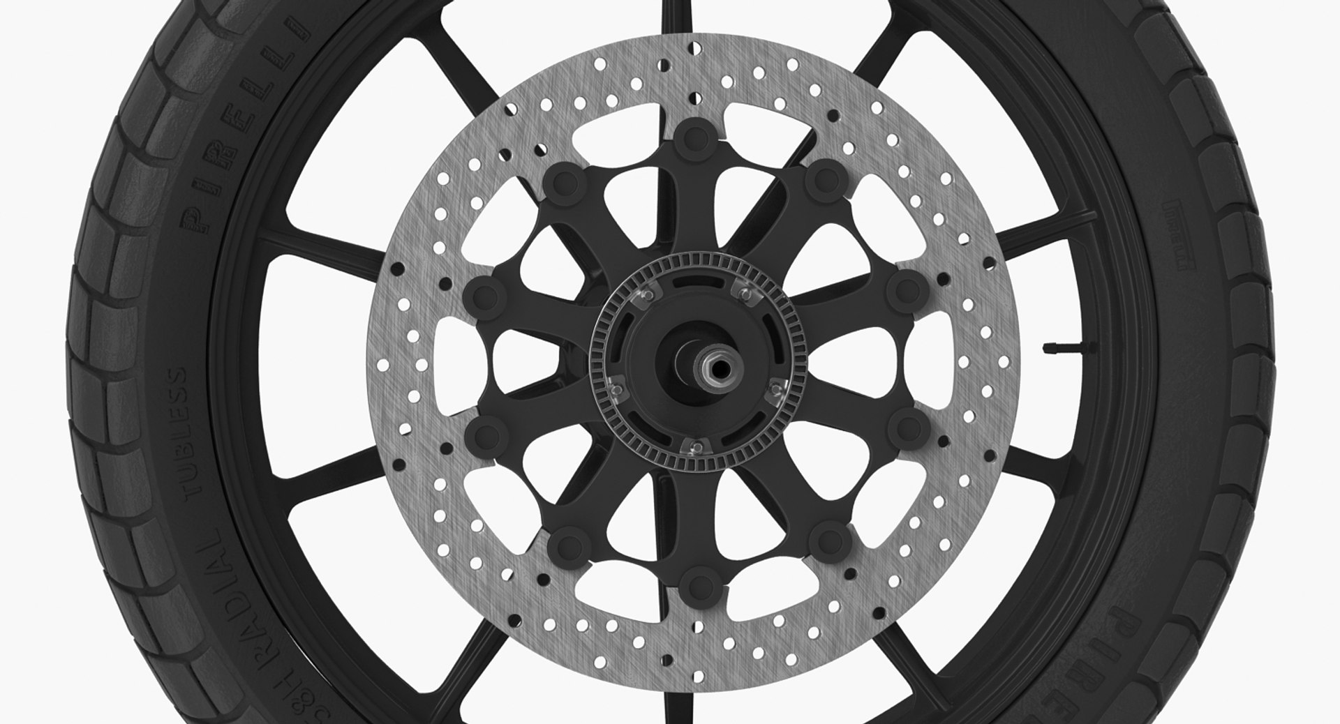 3d Model Motorcycle Wheel 2