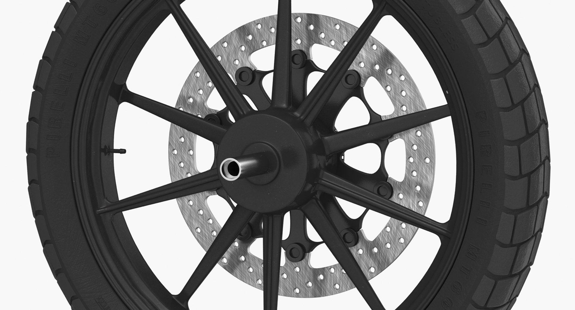 3d Model Motorcycle Wheel 2