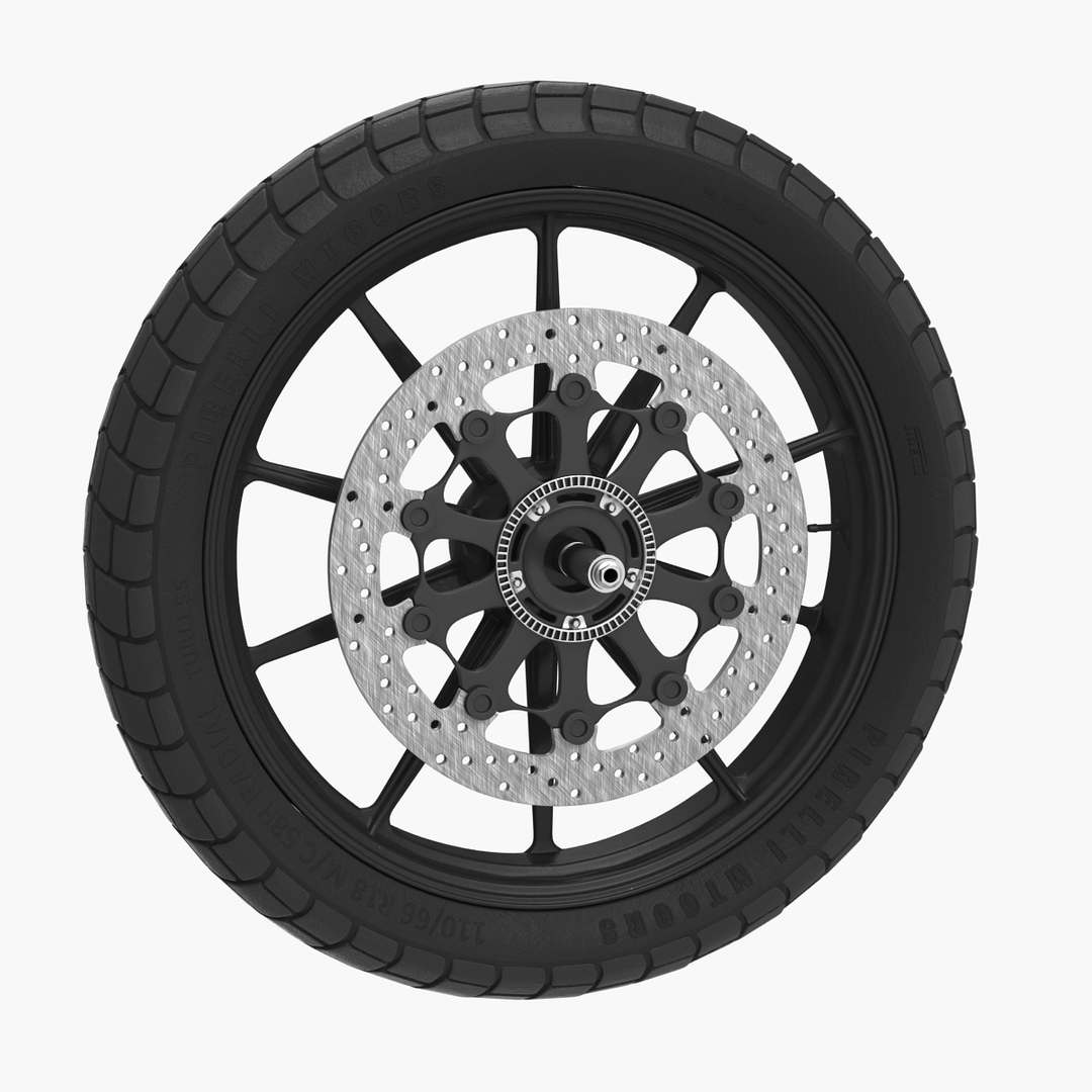 3d Model Motorcycle Wheel 2