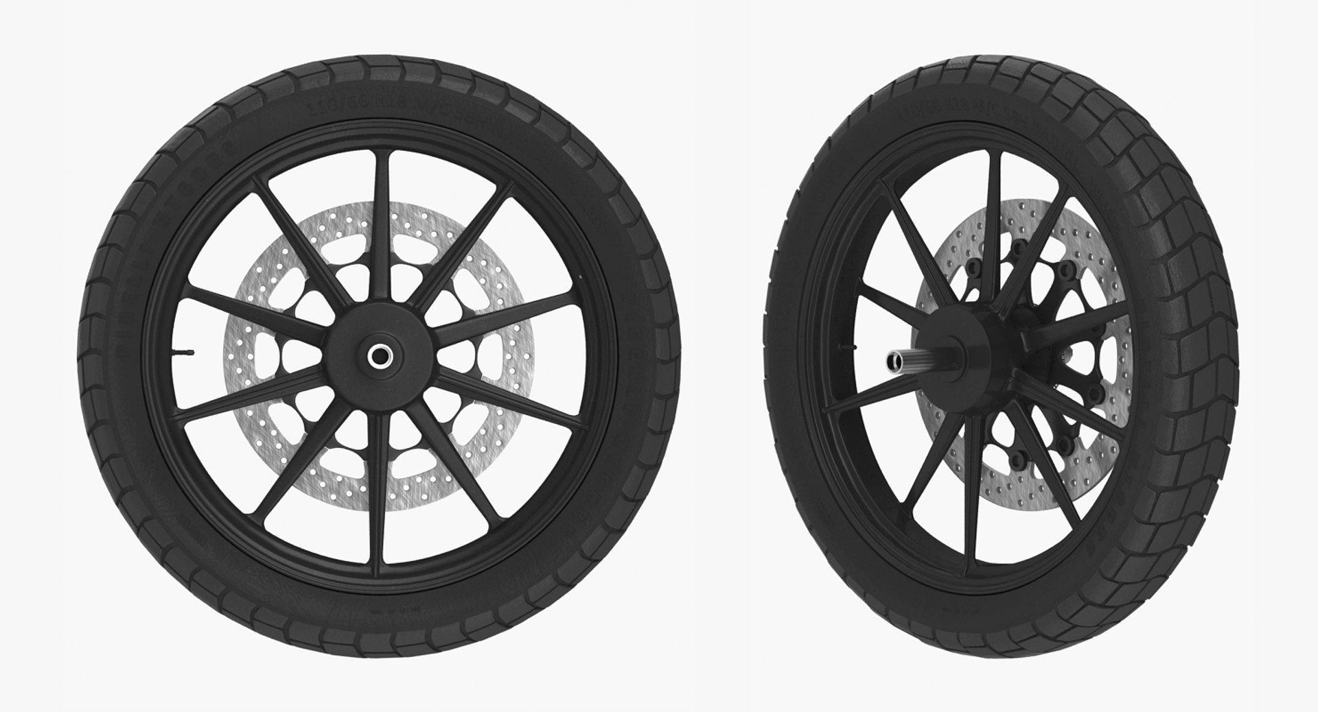 3d Model Motorcycle Wheel 2