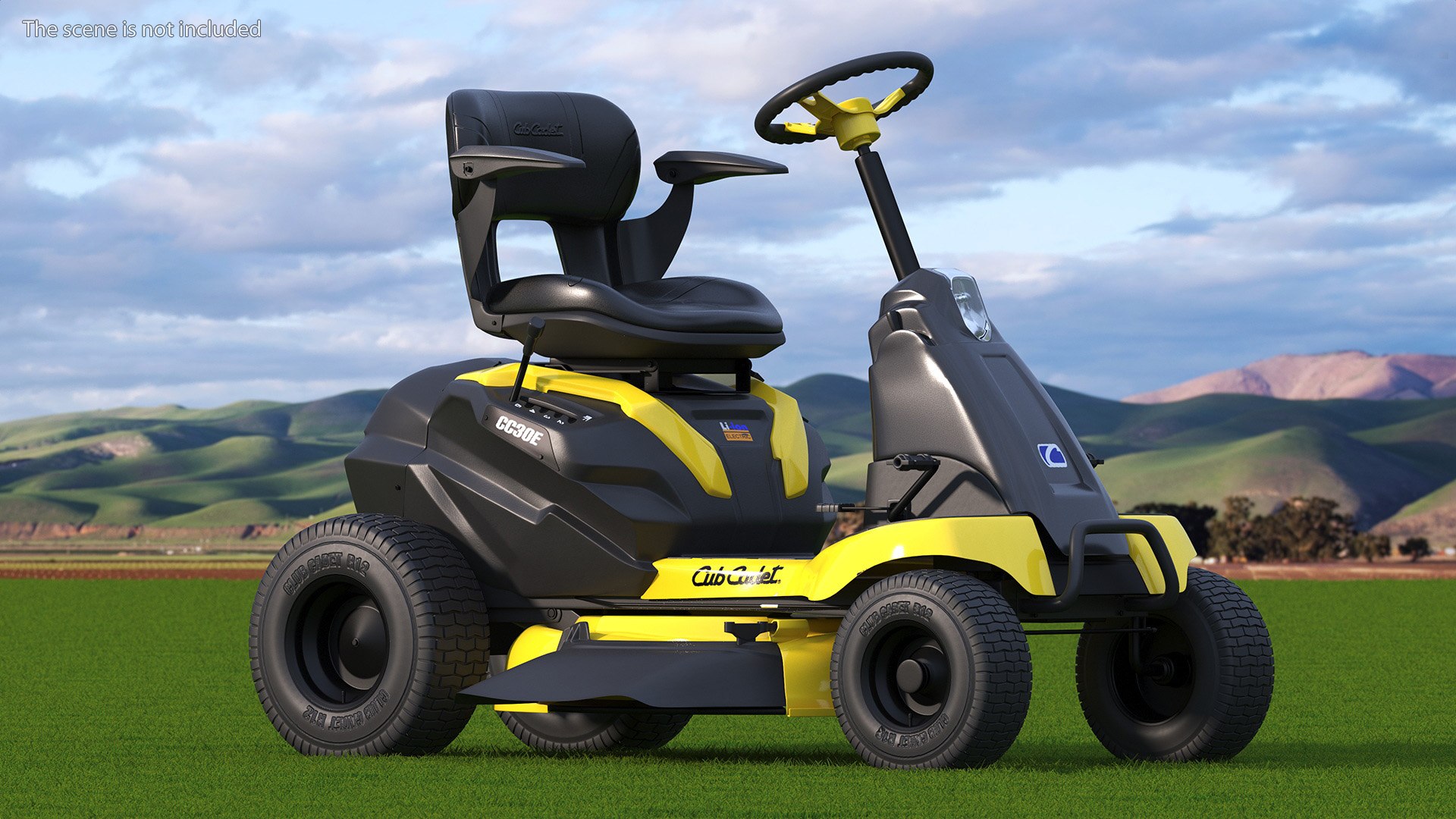 Electric Rider Lawn-Mower Cub Cadet Rigged 3D - TurboSquid 2189812