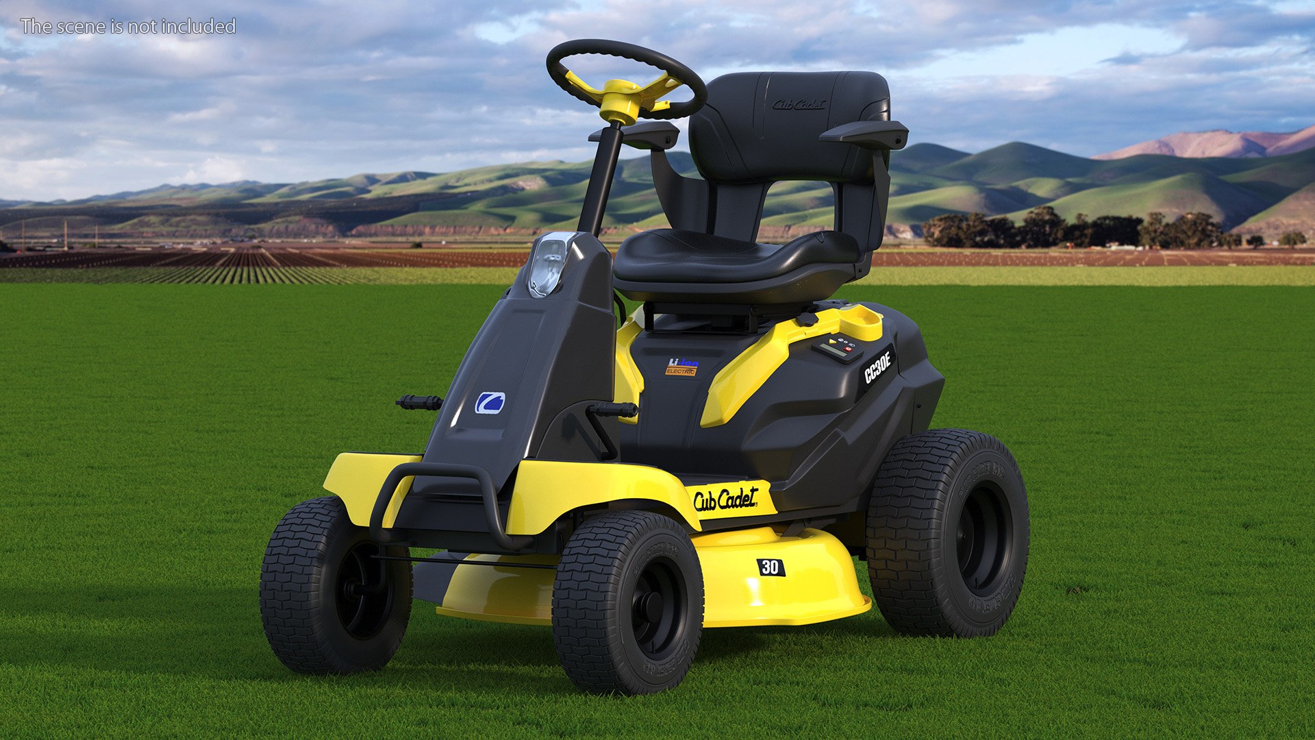 Electric Rider Lawn-Mower Cub Cadet Rigged 3D - TurboSquid 2189812